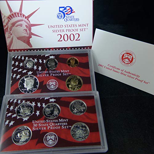 2002 S Silver Proof Set 10 Coin Set