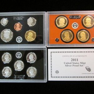 2011 S Silver Proof Set 14 coin set