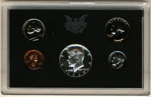 1969 s clad proof 5 coin set in original government packaging proof