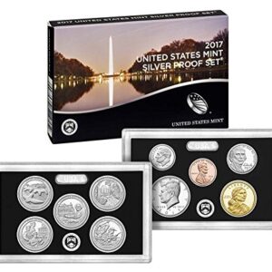 2017 S Silver Proof Set 2017 Silver Proof Set 10 Coins Complete With Box and COA Proof