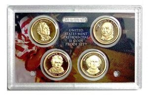 2008 s presidential $1 coin proof set no box or coa dollar seller proof