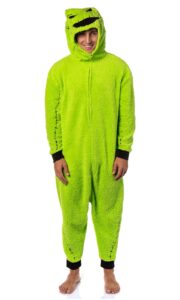 mjc international group, llc the nightmare before christmas oogie boogie costume sherpa one piece pajama union suit (small) green