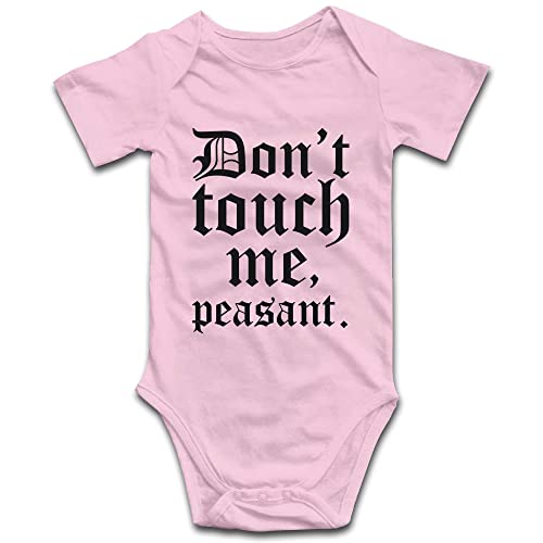 DOQOSESHY Don't Touch Me Peasant-Baby Onesie Outfit Boys Girls Romper Short Sleeve/Sleeveless/Long Sleeve Bodysuit