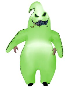 spirit halloween the nightmare before christmas adult light-up oogie boogie inflatable costume | officially licensed | disney