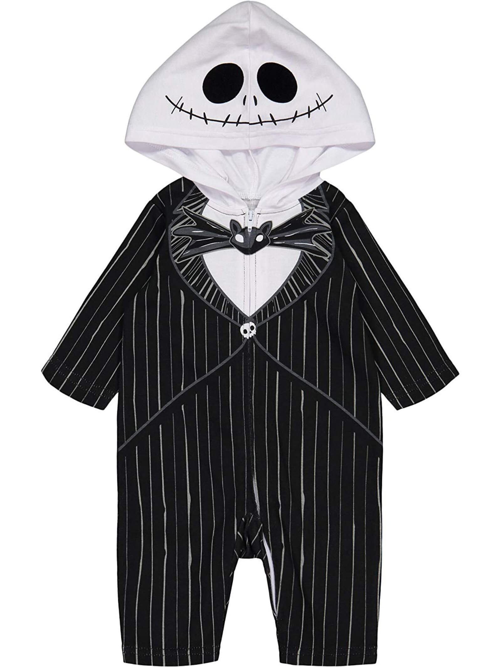 Disney Nightmare Before Christmas Jack Skellington Newborn Baby Boys Zip Up Coverall 0-6 Months