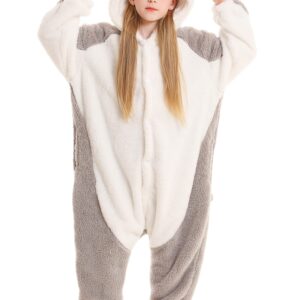 ATOZ Onesie for Kids, Animal Pajamas Halloween Cosplay Costume for Girls Boys, Koala 8-9Y