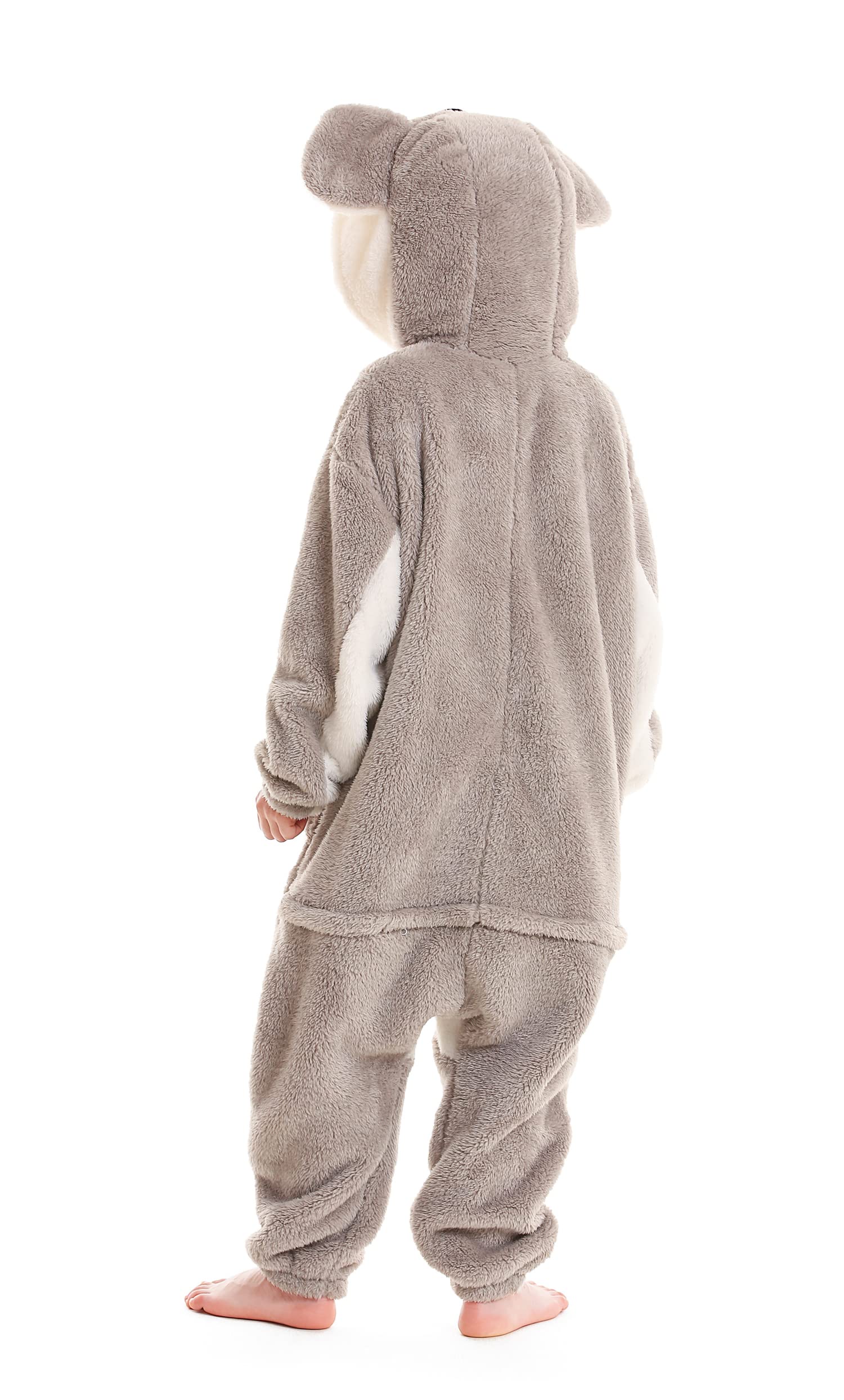 ATOZ Onesie for Kids, Animal Pajamas Halloween Cosplay Costume for Girls Boys, Koala 8-9Y