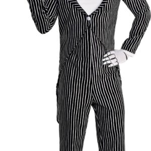 Amscan Jack Skellington Costume for Adults, Disney, Nightmare Before Christmas, Standard Size, with Accessories