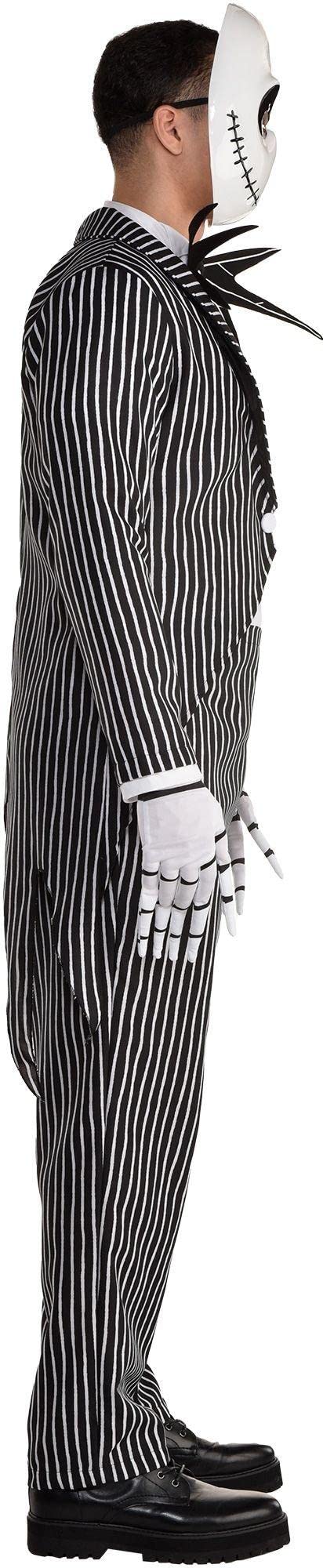 Amscan Jack Skellington Costume for Adults, Disney, Nightmare Before Christmas, Standard Size, with Accessories