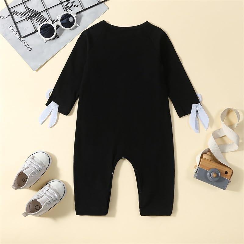 oneflow Newborn Toddler Baby Girl Boy Halloween Costumes Cute Infant Costume Outfit Clothes (Unique Jumpsuit Black, 0-3 Months)