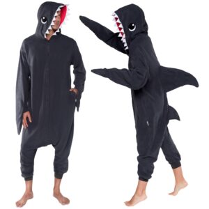 funziez! adult onesie halloween costume - animal and sea creature - plush one piece cosplay suit for adults, men and women