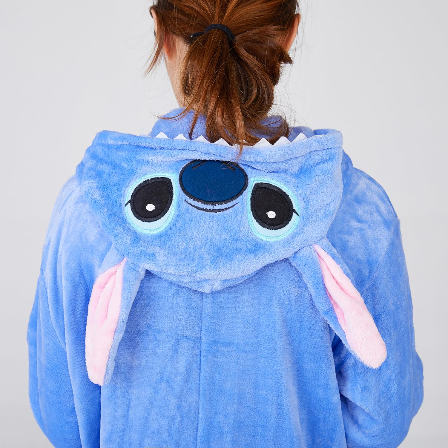 Unisex Adult Animal Onesie One-Piece Pajamas Cosplay Costume Halloween for Women and Men (US, Alpha, Medium, Regular, Regular, Blue)