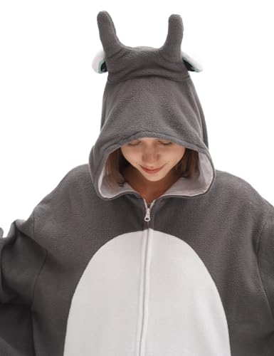 MZMZZU Adult Manta One-Piece Animal Pajamas Cosplay Halloween Costume for Men Women