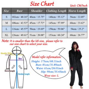 Unpifolov Men and Women Flannel Pajamas Four Magic College Styles Jumpsuit Adult Sportswear Hooded Homewear Red M