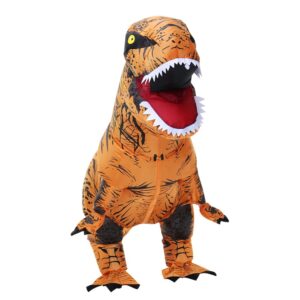 YOOVL Inflatable Dinosaur Costume Adult, Dinosaur Inflatable Costume for Adult, Blow Up Dinosaur Costume for Halloween Cosplay Party Christmas