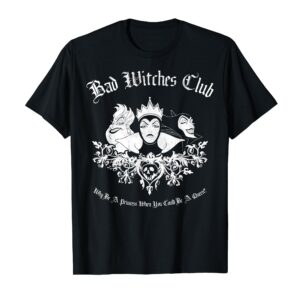 Disney Villains Bad Witches Club Group Shot Vintage T-Shirt