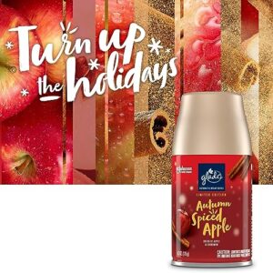 Glade Automatic Spray Refill, Air Freshener for Home and Bathroom, Autumn Spiced Apple, Limited Edition Scent, 6.2 Oz, 2 Count