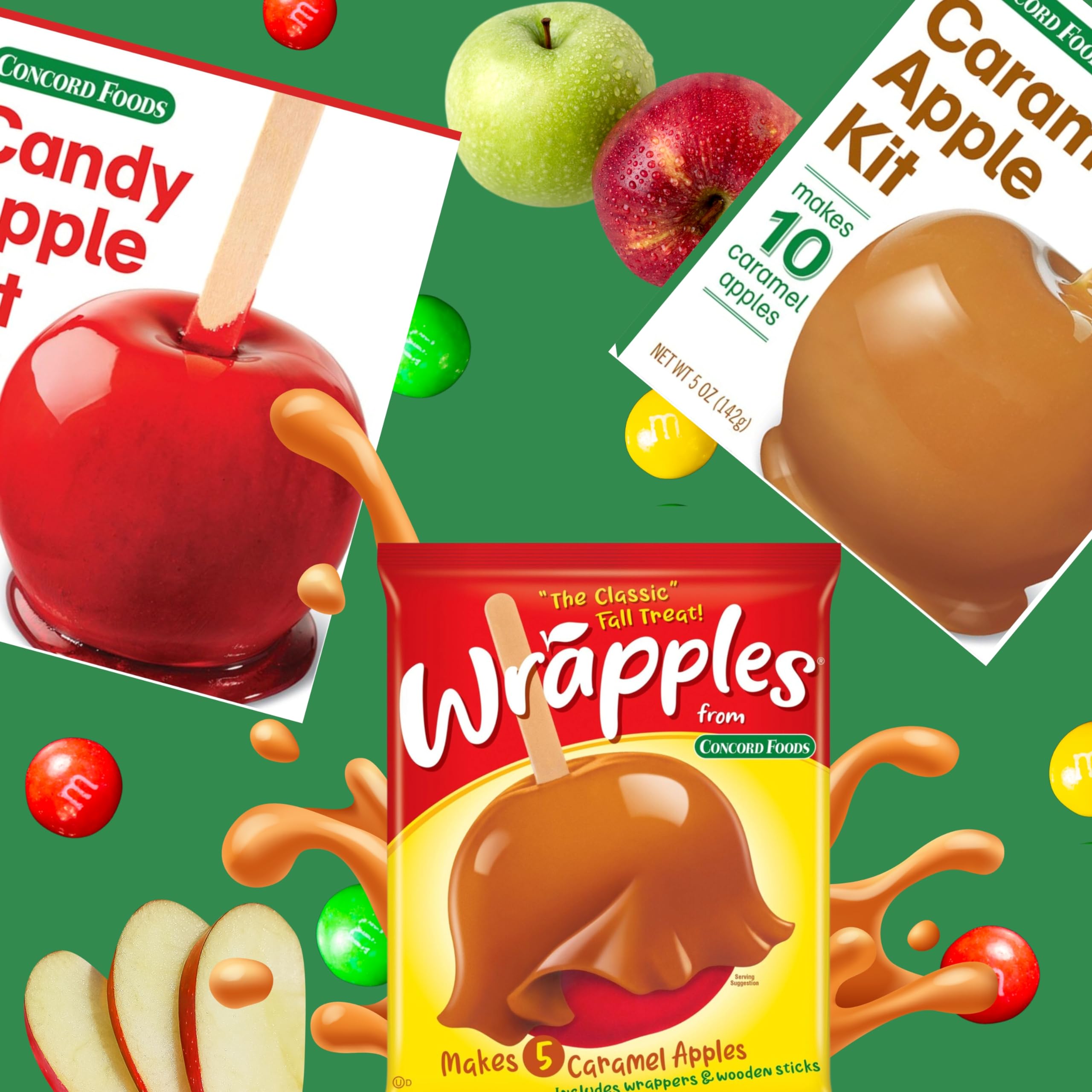 CONCORD CANDY & CARAMEL APPLE KITS (Makes 20 candy apples)