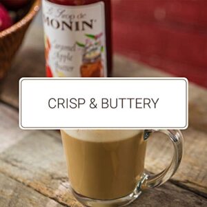 Monin - Caramel Apple Butter Syrup, Buttery Caramel and Cooked Apple Flavor, Natural Flavors, Great for Hot Lattes, Ciders, and Seasonal Cocktails, Non-GMO, Gluten-Free (750 ml)