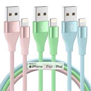 iphone charger 3pack 10 ft apple mfi certified lightning cable fast charging iphone charger cord compatible with iphone 14 13 12 11 pro max xr xs x 8 7 6 plus se ipad and more