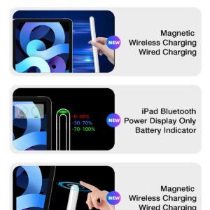 iPad Pencil 2nd Generation with Magnetic Wireless Fast Charging, Same as Apple Pencil 2nd Generation, Stylus Pen Work for iPad Pro 11 in 1/2/3/4, iPad Pro 12.9in 3/4/5/6, iPad Air 4/5, iPad Mini 6