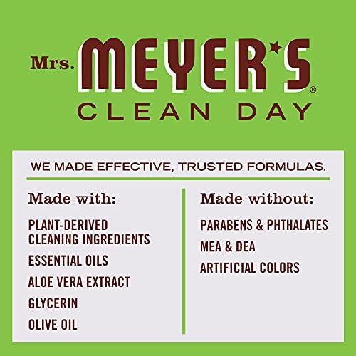 MRS. MEYER'S CLEAN DAY Hand Soap, Made with Essential Oils, Biodegradable Formula, Apple, 12.5 fl. oz - Pack of 3