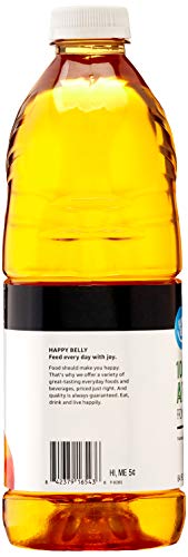 Amazon Brand - Happy Belly 100% Apple Juice, Bottle, 64 fl oz (Pack of 1)