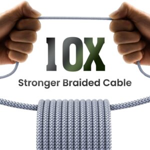 iPhone Charger [Apple MFi Certified] 3-Pack 6FT Lightning Cable Nylon Braided Fast Charging iPhone Charger Long Cord Compatible with iPhone 14 13 12 11 Pro Max XR XS X 8 7 6 Plus SE and More 6FT