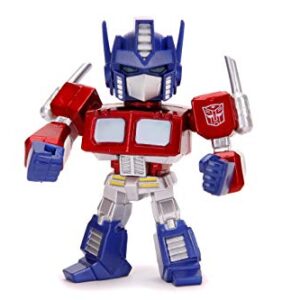 Jada Toys "Transformers G1 Optimus Prime Light-Up 4"" Die-cast Metal Collectible Figure, Toys for Kids and Adults