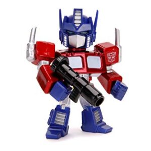 Jada Toys "Transformers G1 Optimus Prime Light-Up 4"" Die-cast Metal Collectible Figure, Toys for Kids and Adults