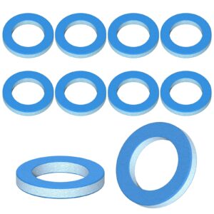 gearcase drain plug seal, lower unit drain plug seal washer gaskets 10pcs 3/8”-16 oil drain plug seal washers compatible with most mercury/mariner outboards and mercruiser