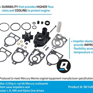 Quicksilver 96148Q8 Water Pump Repair Kit for Mercury and Mariner Outboards and MerCruiser Stern Drives