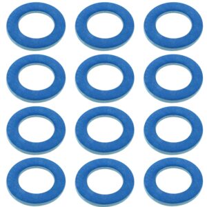 radishgirls 12pcs lower unit drain plug gasket, 3/8-16 oil drain plug crush washers for most mercury/mariner outboards and mercruiser 12-19183-3 12-19183q02 12-19183k02 18-2244