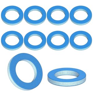 10pcs lower unit drain plug gasket, 3/8”-16 oil drain plug seal washers compatible with most mercury/mariner outboards and mercruiser