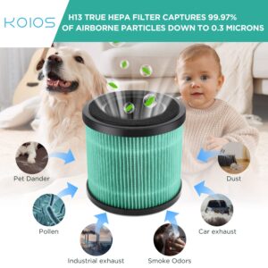 KOIOS Official Certified H13 True HEPA Replacement Filter Compatible with P40 Air Purifier