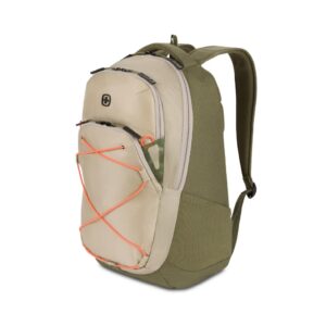 swissgear 8175 laptop backpack, olive/sand heather, 18 inches