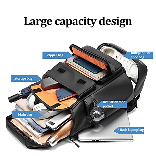 Men large capacity travel backpack,50L waterproof hiking trekking Backpack With separate shoe bag,Business work Laptop Backpack