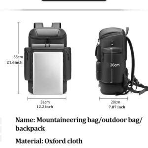 Men large capacity travel backpack,50L waterproof hiking trekking Backpack With separate shoe bag,Business work Laptop Backpack