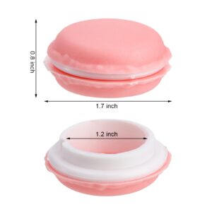 Elsjoy 54 Pack Mini Macaron Storage Boxes, Macaron Jewelry Storage Cases Cute Macaron Pill Boxes, Colorful Macaron Shaped Containers Trinket Boxes for Earring, Necklace, Pill, Travel