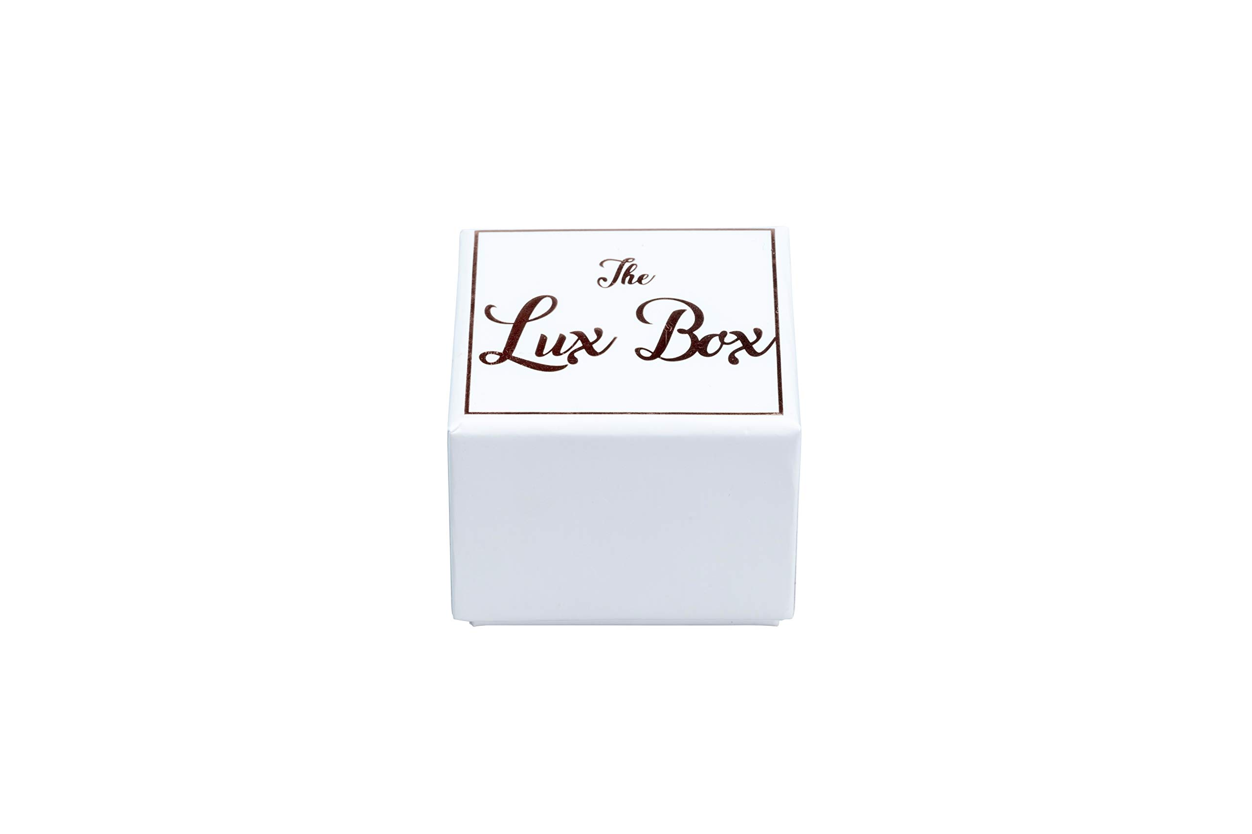 Beatrix & Luca 3 Ring Velvet Ring Box | Ring Holder | Jewelry | Proposal | Wedding | Ceremony | Engagement | Photography | Keepsake | Bridal Rectangle Triple (Dusty Rose Triple)