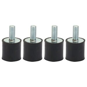 4pcs m3/m5/m6 rubber studs shock absorber anti-vibration isolator mounts,rubber mount for pump,generator,engine,compressor, motors(vd15*15 m5*12)