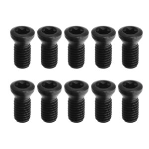 auniwaig black screws torx m5 x 12mm carbon steel flat head socket head cap screws bolt 12.9 grade for replacement 10pcs