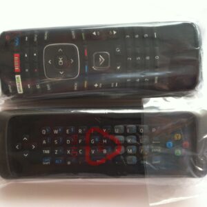 with Vudo Netflix Amazon Key-New Vizio True Original XRV1TV Internet Dual Side Keyboard QWERTY Remote Control with Vudo Netflix Amazon Key