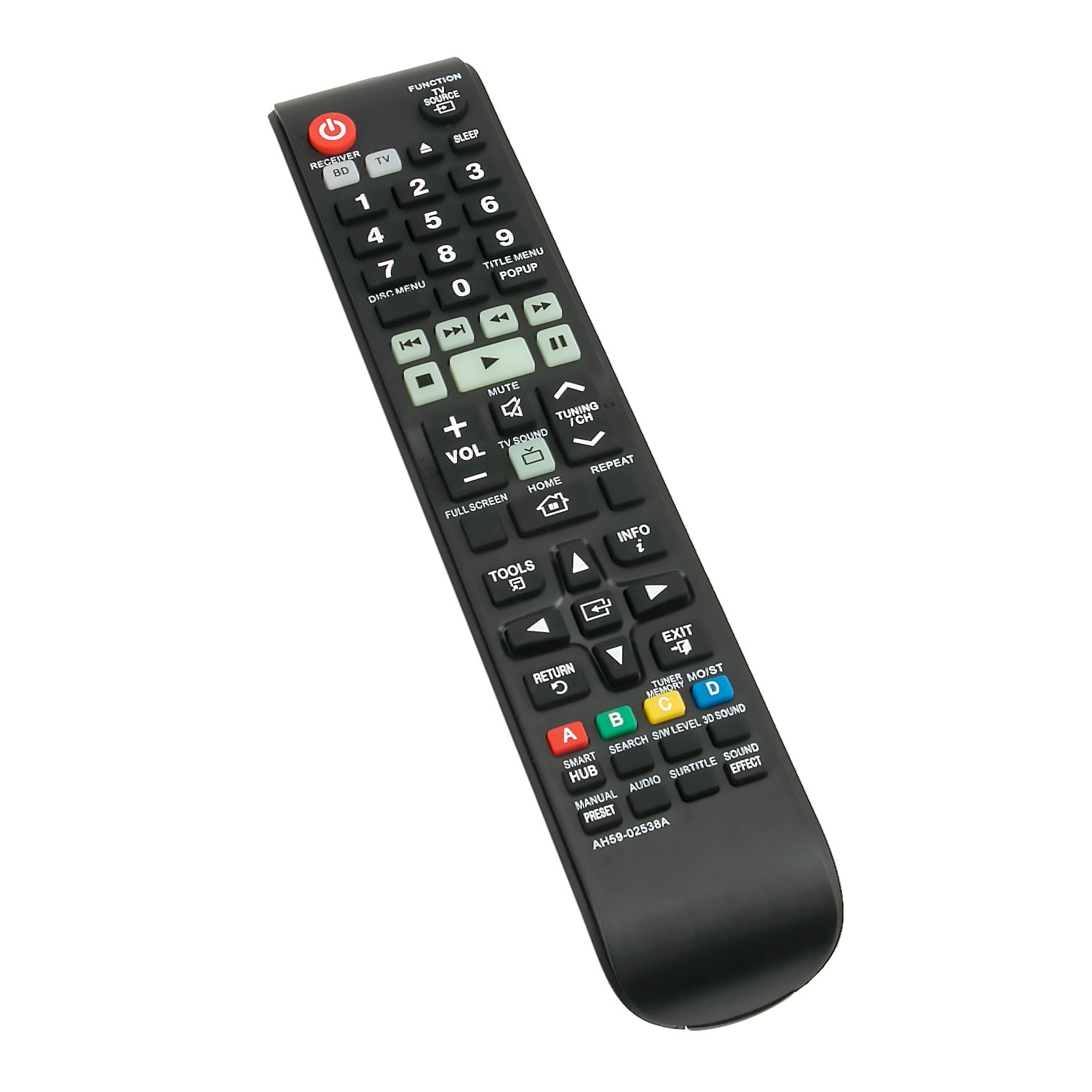 AH59-02538A Replace Remote Control fit for Samsung HT-F5500 HT-F5500K HT-F5500W HT-F5502K HT-F5530 HT-F5530HK HT-F5530K HT-F5550 HT-F5550HK HT-F6530 Home Theater System Blu-Ray DVD Player