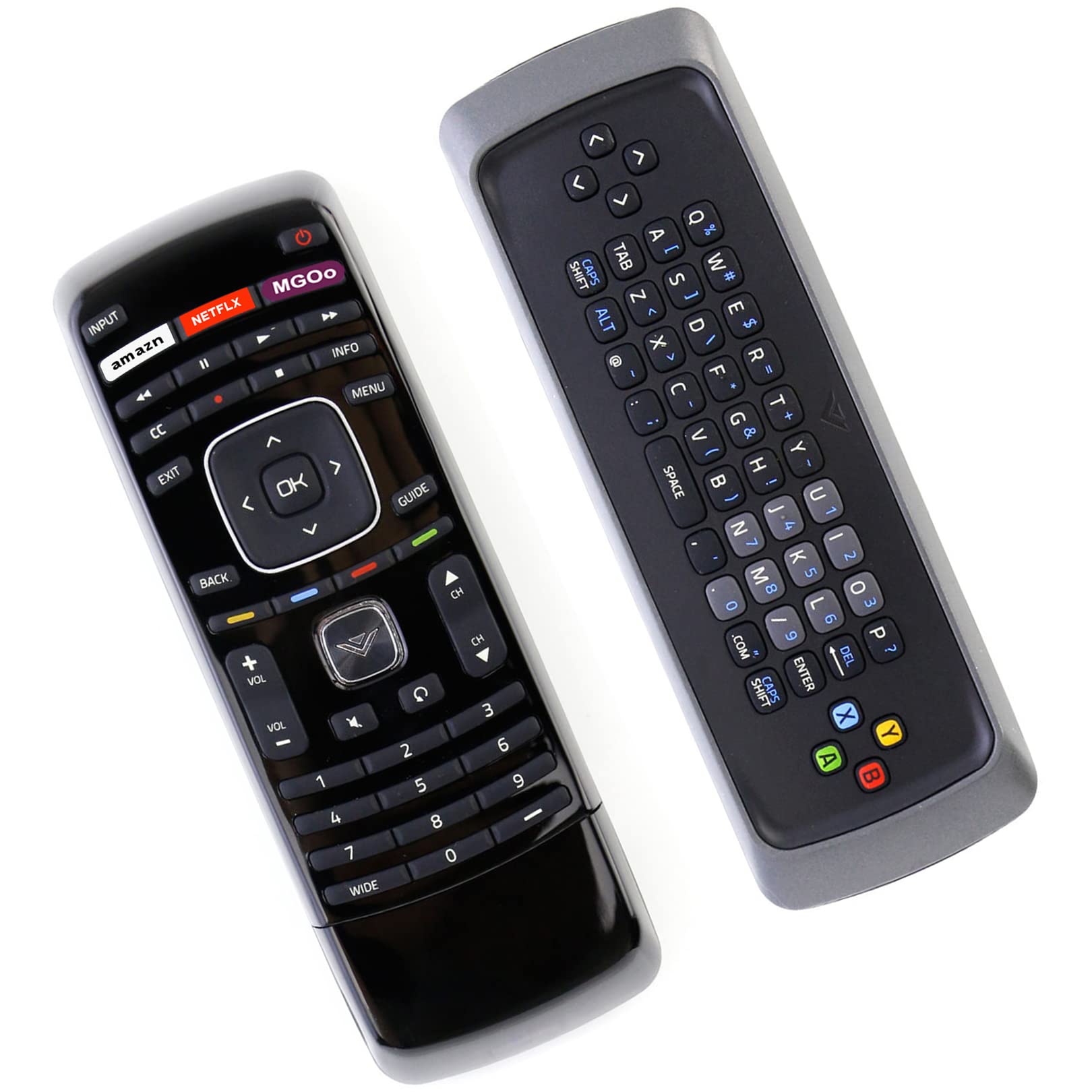 XRT302 Replace Remote Control QWERTY Dual Keyboard fit for Vizio Smart TV M420SL M550VSE E420i-A1 E500i-A1 M420KD M470VSE E552VLE M470sl M550sl M320sl Sb4020ma0m420sl M550SV M370SR M420SR M650VSE