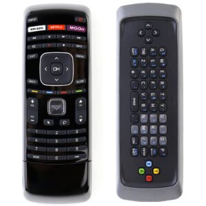 XRT302 Replace Remote Control QWERTY Dual Keyboard fit for Vizio Smart TV M420SL M550VSE E420i-A1 E500i-A1 M420KD M470VSE E552VLE M470sl M550sl M320sl Sb4020ma0m420sl M550SV M370SR M420SR M650VSE