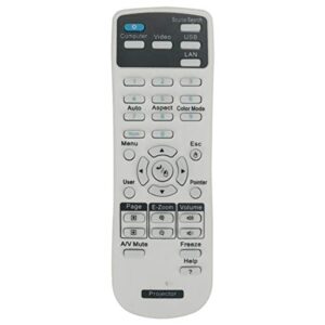 aiditiymi remote control for epson powerlite 1945 1950,eb-108 eb-2042 eb-2142w eb-2247u,ex71 ex3200 ex5200 ex7200,vs335w vs210 vs310 vs315w,brightlink 536wi 585wi,emp-410w emp-822 multimedia projector