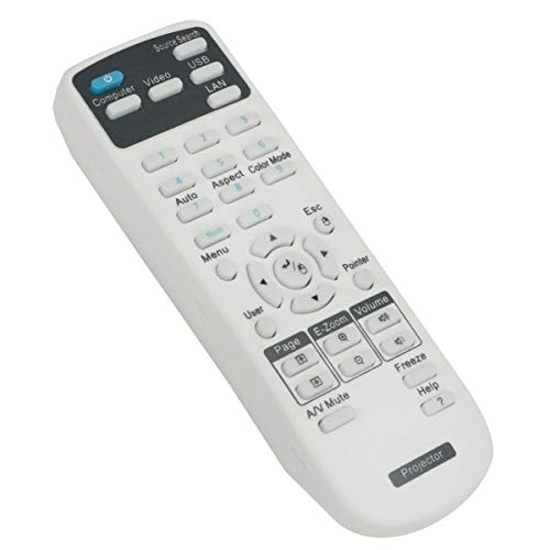 AIDITIYMI Remote Control for Epson PowerLite 1945 1950,EB-108 EB-2042 EB-2142W EB-2247U,EX71 EX3200 EX5200 EX7200,VS335W VS210 VS310 VS315W,BrightLink 536Wi 585Wi,EMP-410W EMP-822 Multimedia Projector