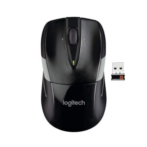 logitech wireless mouse m525 - black/grey (renewed)