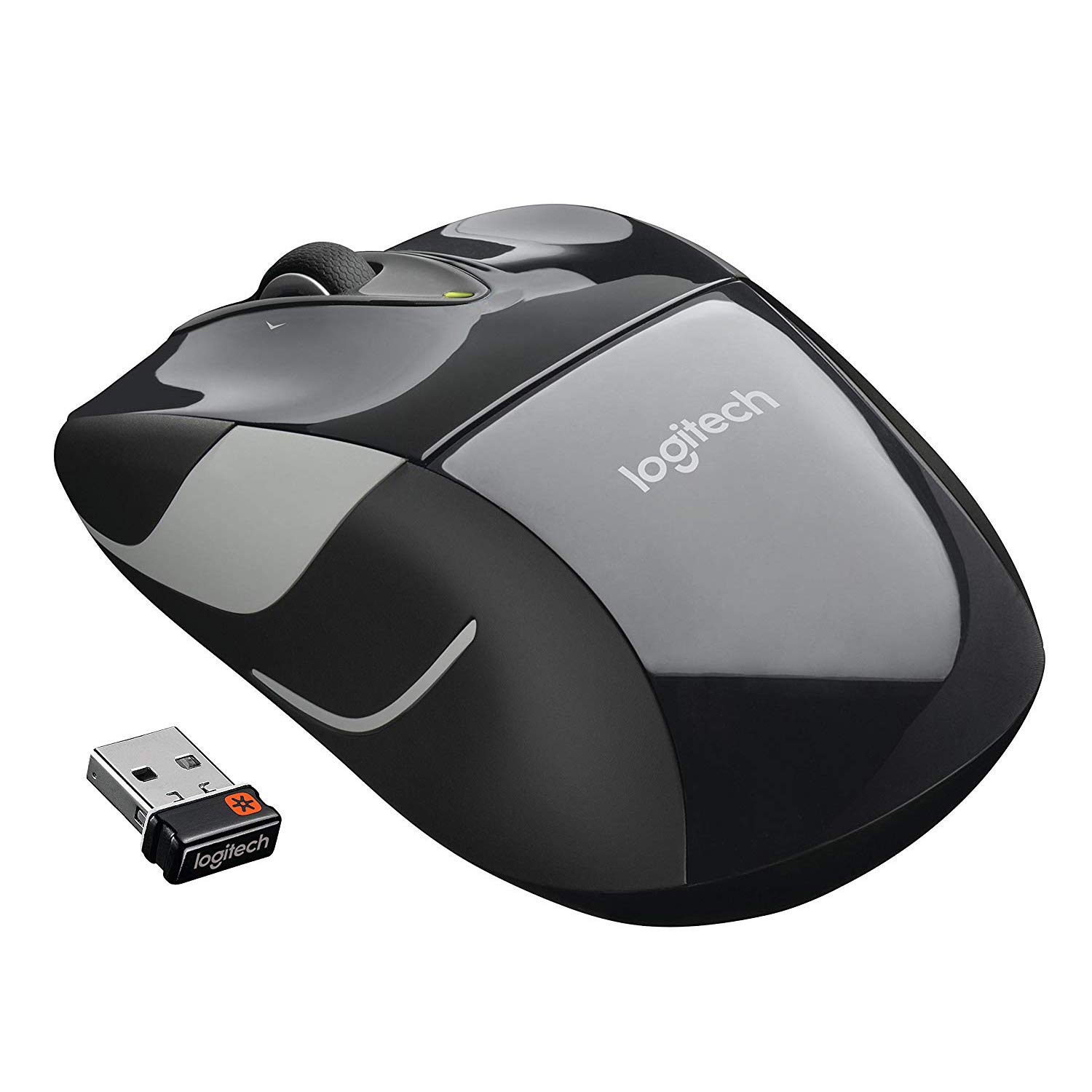 Logitech Wireless Mouse M525 - Black/Grey (Renewed)